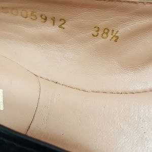 Escada | Shoes | Escada Logo Black Flats Ballet Leather Shoes | Poshmark